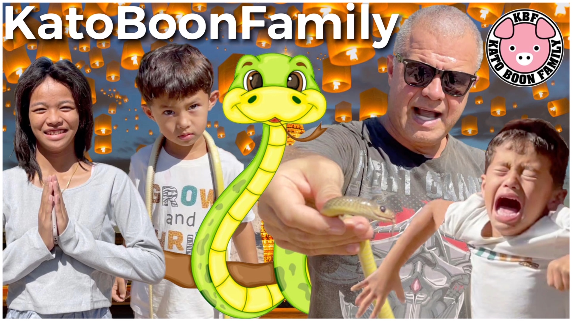 Happy New Year, Funny Kato Boon Snake - Kato Boon Family