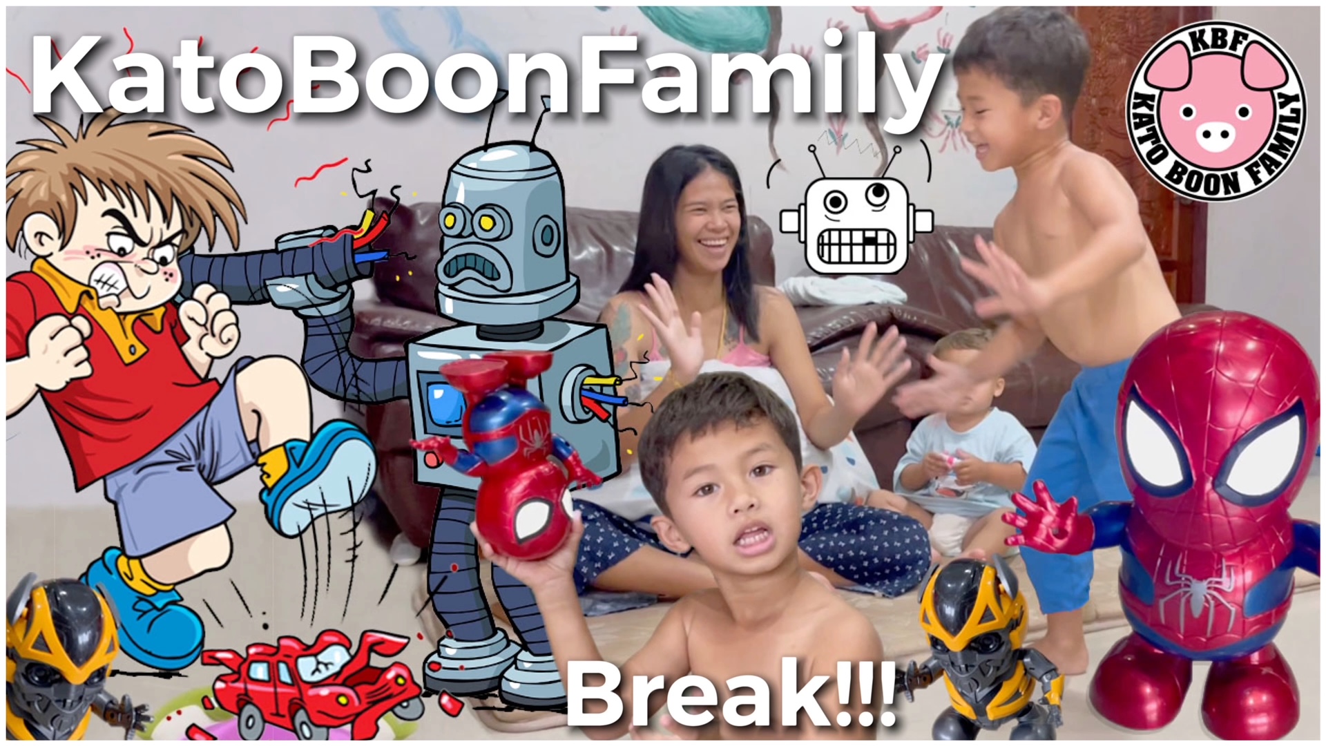 How to Break Toys Challenge, Try Not to Laugh Ryan - Kato Boon Family